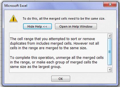 Find Merged Cells In Excel