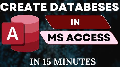 Microsoft Access Beginner Guide How To Create And Organize A Database Youtube