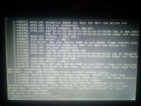 Cannot Boot Ubuntu 2004 Stuck In Emergency Mode Ask Ubuntu