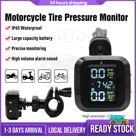 Tpms Tyre Pressure Monitor Security System Tester Lcd Display Sensor Usb Car Tire Detector Alarm