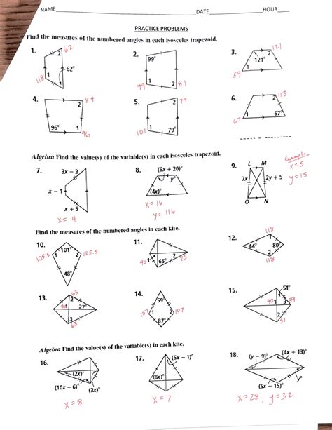 QUADRILATERALS MR MOZDZIERZ GEOMETRY CLASS