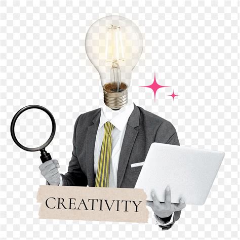 Creativity Word Png Sticker Bulb Premium Png Rawpixel