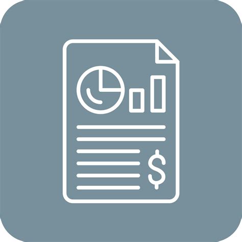 Business Report Line Round Corner Background Icons 14675823 Vector Art