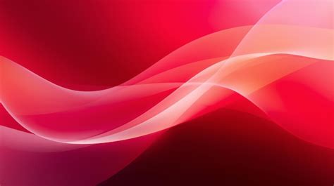 물결치는 파도의 우아한 곡선이 있는 빨간색 배경 프리미엄 사진