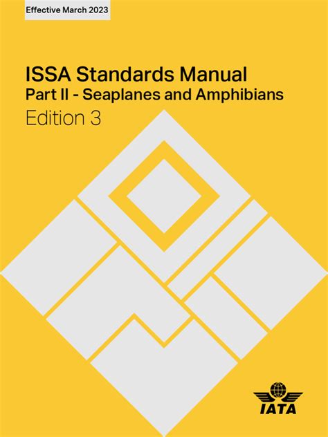 Issa Standards Manual Part Ii Seaplanes And Amphibians Edition 3