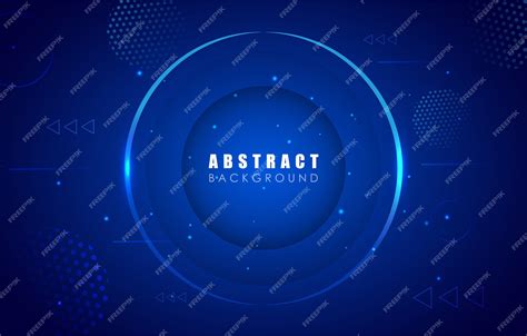 Premium Vector Abstract Blue Geometric Gradient Background