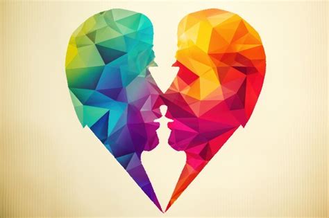 Premium Ai Image Triangulating Love A Vibrant Lgbtq Symbol Ai Generated