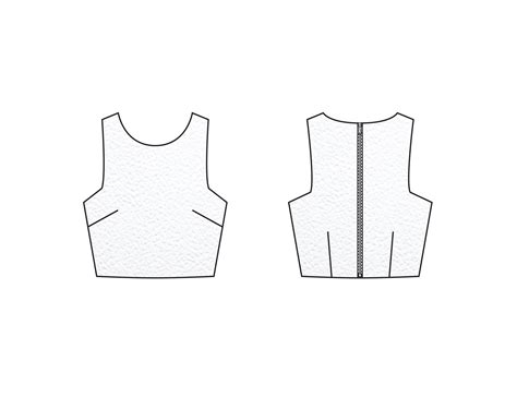 At The Seams Patterns Shop Naomi Crop Top Sewing Pattern