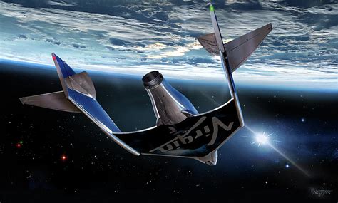 Virgin Galactic Unity Earth Above Digital Art By James Vaughan Pixels