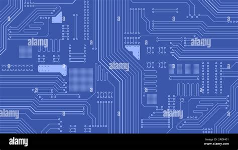 Circuit Board Blueprint Technology Electronics Background Vector