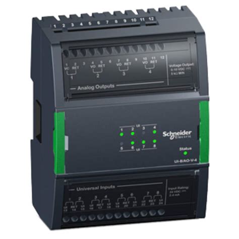 Schneider Electric Ui 8 Ao V 4 H Sxwui8v4x10001 Controller Used