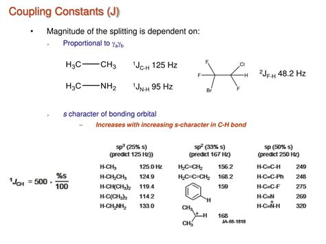 Ppt Coupling Constants J Powerpoint Presentation Free Download