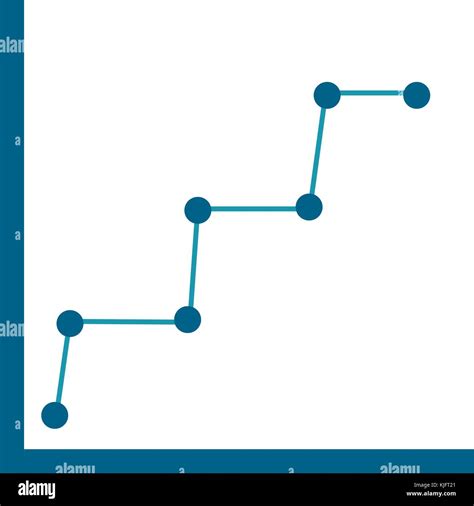 Business Graph Diagram And Statistics Dotted Line Symbol Stock Vector