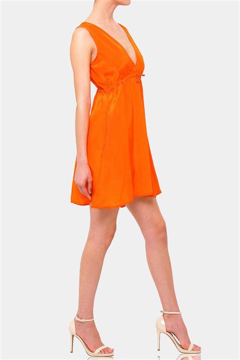 Designer Orange Mini Dress Mini Dress For Women Shahida Parides