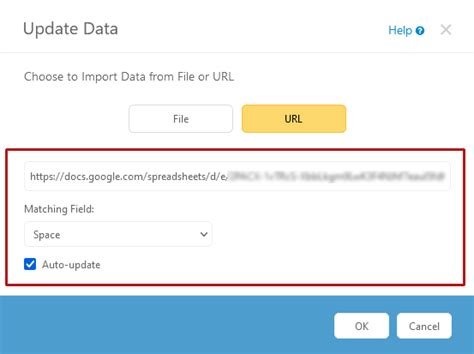 Import Data From File Dialog SmartDraw