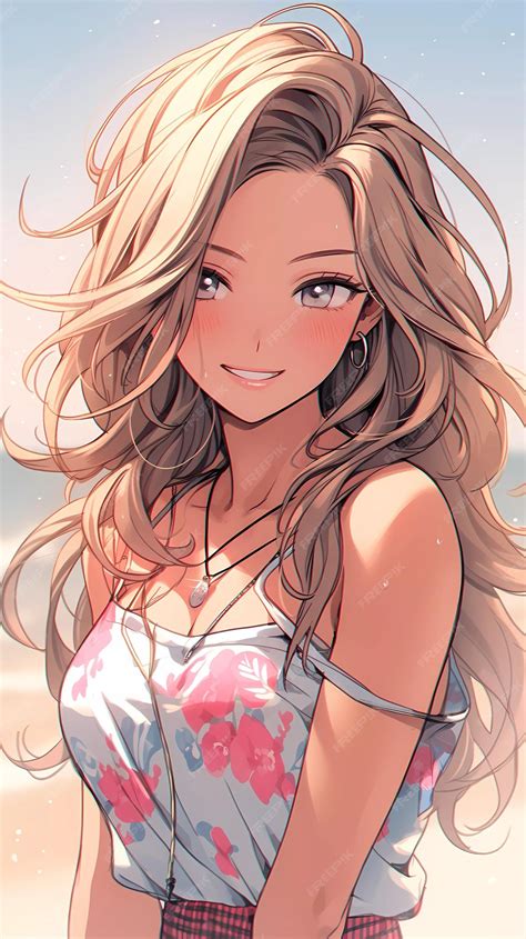 Premium Ai Image Hand Drawn Anime Beautiful Girl Illustration