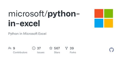 Github Microsoftpython In Excel Python In Microsoft Excel