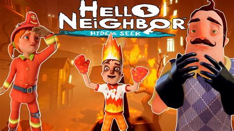 ГОРОД В ОГНЕ!ИГРА HELLO NEIGHBOR HIDE AND SEEK 3 АКТ ПРОХОЖДЕНИЕ!ШОУ ...