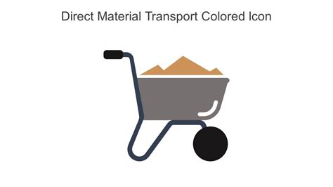 Direct Material Transport Colored Icon In Powerpoint Pptx Png And Editable Eps Format Ppt Slide