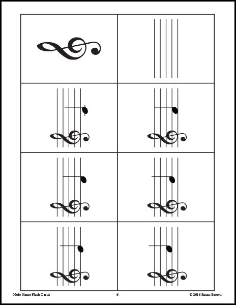 Note Name Flash Cards Warm Hearts Publishing