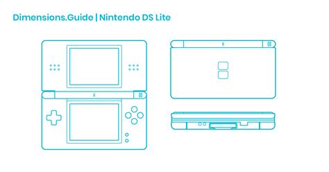 Nintendo DS Lite Dimensions Drawings Dimensions Guide