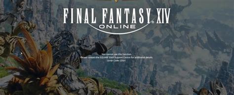 Registering Error To Ffxiv Rffxiv