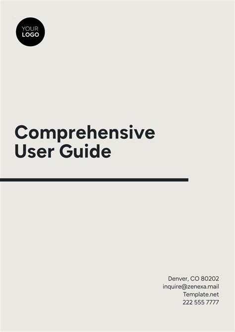 Free User Manual Templates Edit Online And Download