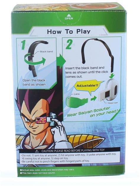 Dbz Scouter Headset Soundless Version Green Lens Free Shipping