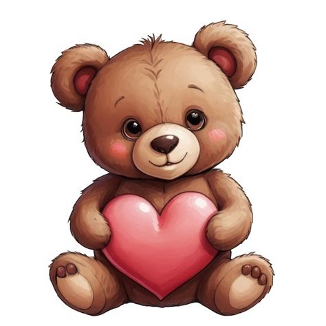 Premium Vector Art Illustration Art Illustration Cartoon Teddy Bear