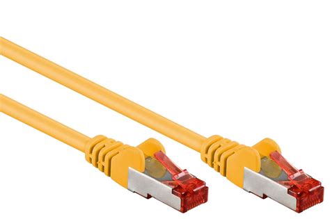 Cat6 Patchkabel Netzwerkkabel Gelb S Ftp Pimf Geschirmt Gigabit Netzwerk Kab24 De