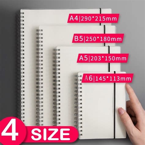 Muji Style Notebook Spiral Notebook A5 A6 B5[a6 A5 B5 A4][dotted Lined Grid Blank] Shopee