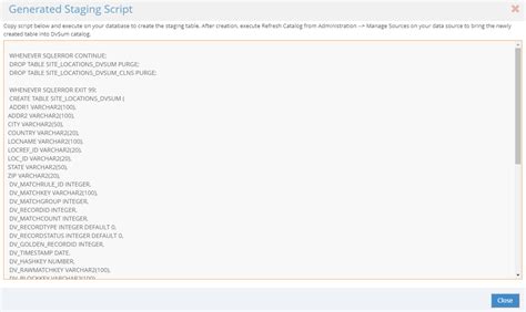 Staging Configuration How To Set Up Staging Table Help Center