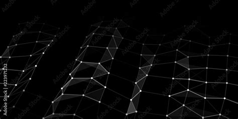 Abstract Technology Background Science Background Big Data Background Vector Plexus Effect