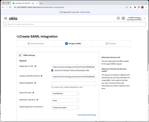 Saml Okta Nametag Developer Documentation
