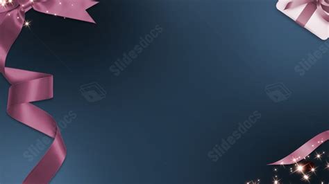 Texture Blue Christmas Bow Festival Simple Powerpoint Background For Free Download Slidesdocs