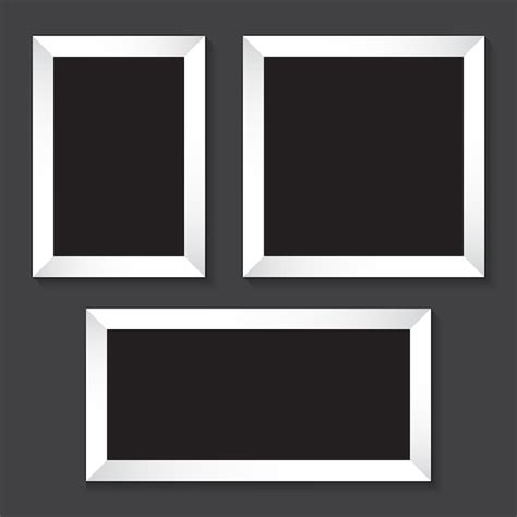 Premium Vector Flat Vector White Frames Collection