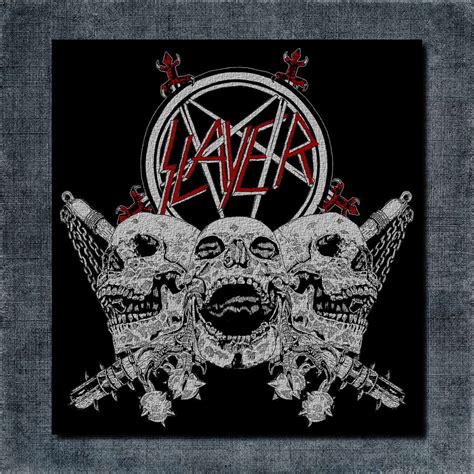 Slayer Back Patch Slayer Repentless Big Back Patch Metal Band T Shirt Metal Band Tee Shirts