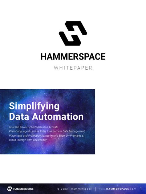 hammerspacewhite paper simplifying data automation pdf computer