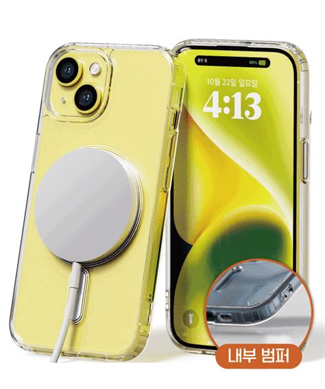 아이폰15입고당일출고 맥세이프 호환 투명 젤리하드 케이스 14 13 12 11 변색방지 클리어 심플 모서리 내부 에어 범퍼 보호 14 13 12 11 X R Se S