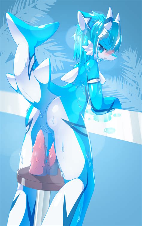 Rule 34 Absurd Res Adagio Lentocn Angry Anus Bar Stool Blue Body Blue Eyes Blue Hair Breasts