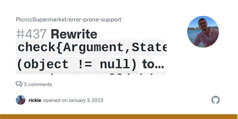 Rewrite `check Argumentstate Object Null` To `requirenonnull