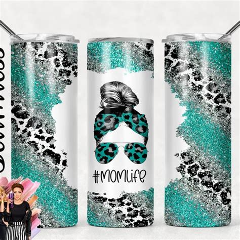 Seamless Sublimation Tumbler Designs Sunflowers Mom Life Mom Etsy