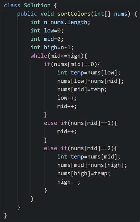 Day 5 Of The 100 Days Code Challenge Sort Colors Bavigadda Prudhviraj Posted On The Topic