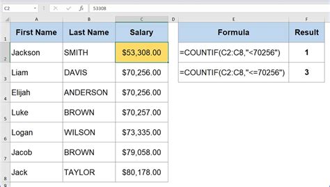 How To Count Cells With Values Less Than Excelnotes