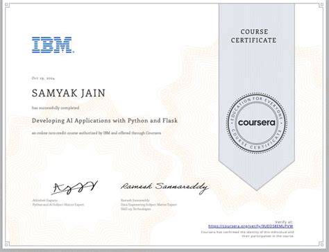 Samyak Jain On Linkedin Ai Python Ibm Professionaldevelopment