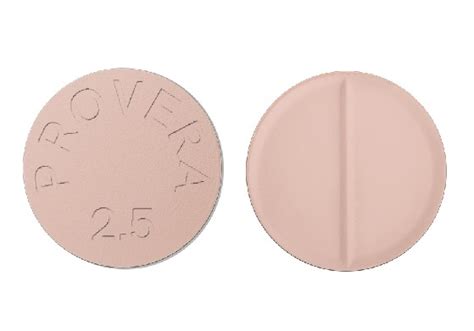 Pill Finder Provera 25 Orange Round