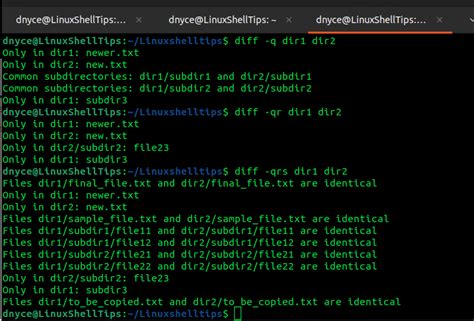 How To Compare Two Directories On Linux System