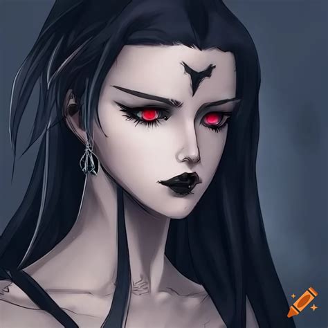 Dark Haired Woman With Pale Skin On Craiyon