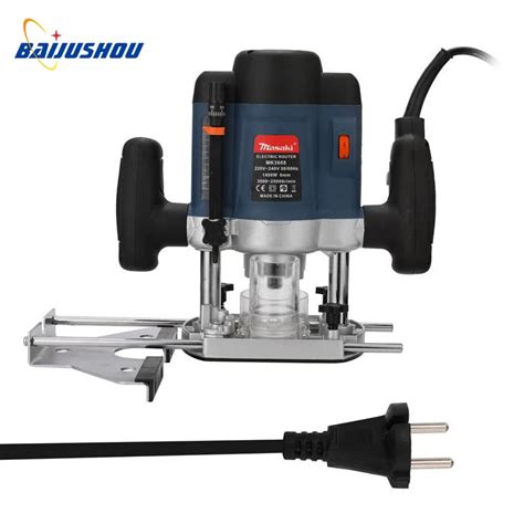 목공 전기 트리머 목재 밀링 조각 슬롯 트리밍 기계 핸드 조각 기계 목재 라우터 220v 1500w