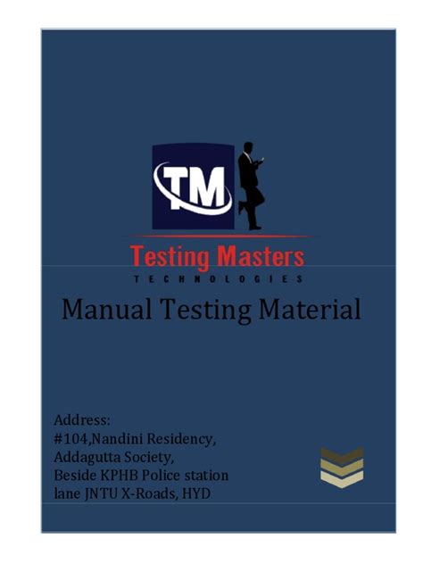 manual testing material pdf software testing unit testing